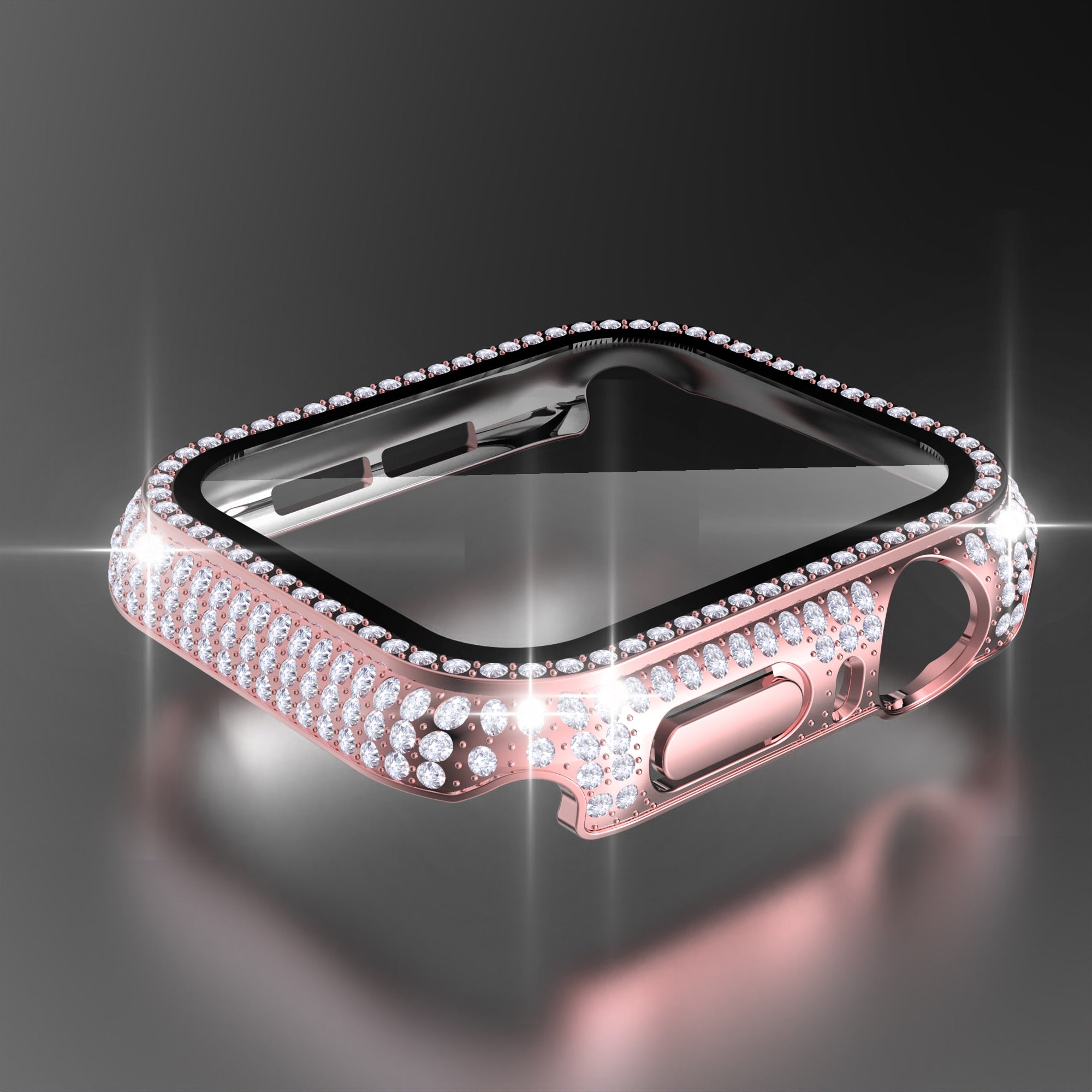 Sparkly Rhinestone Apple Watch Bling Bumper Case