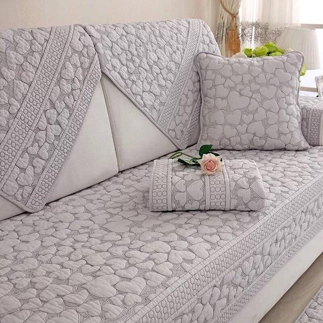 Classy European Style Cotton Sectional Sofa Covers